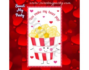 you make my heart pop valentines day gift stickers|valentines poppy ...