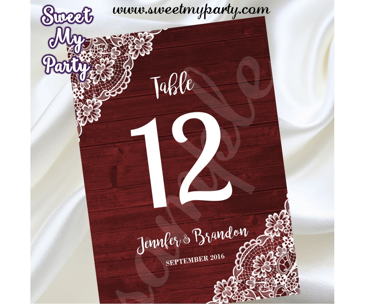 Rustic Wedding table numbers|Wooden Lace Wedding table numbers|Vintage ...