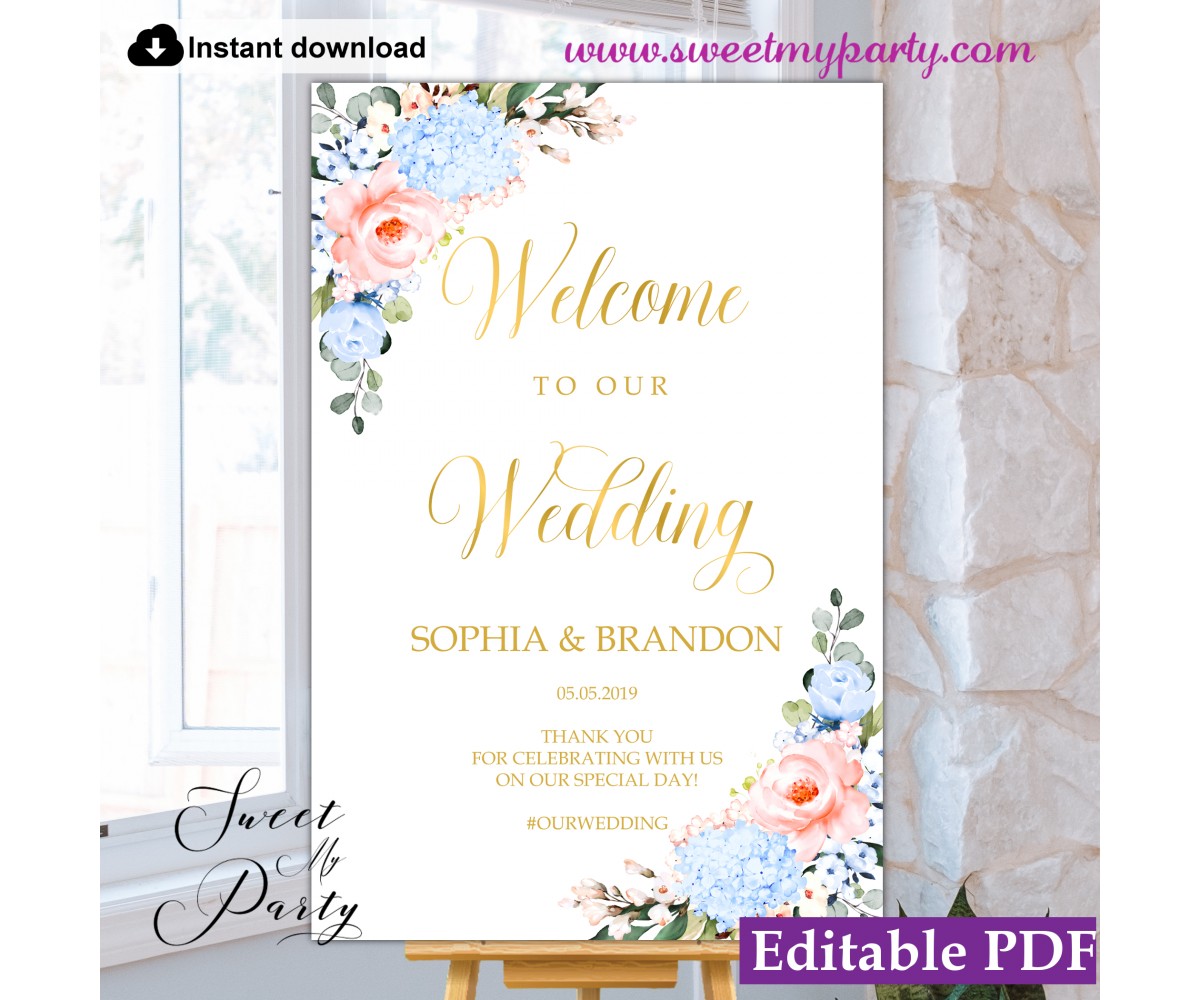 Wall Hangings Home & Living Wall Décor Turquoise Welcome Wedding Sign ...